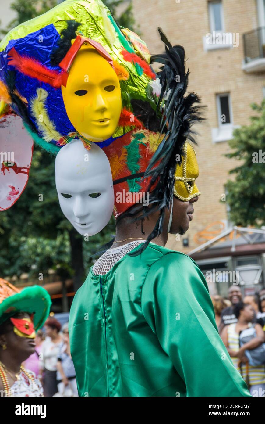 Paris, France, Public Events, Tropical Carnival Parade, Colorful ...