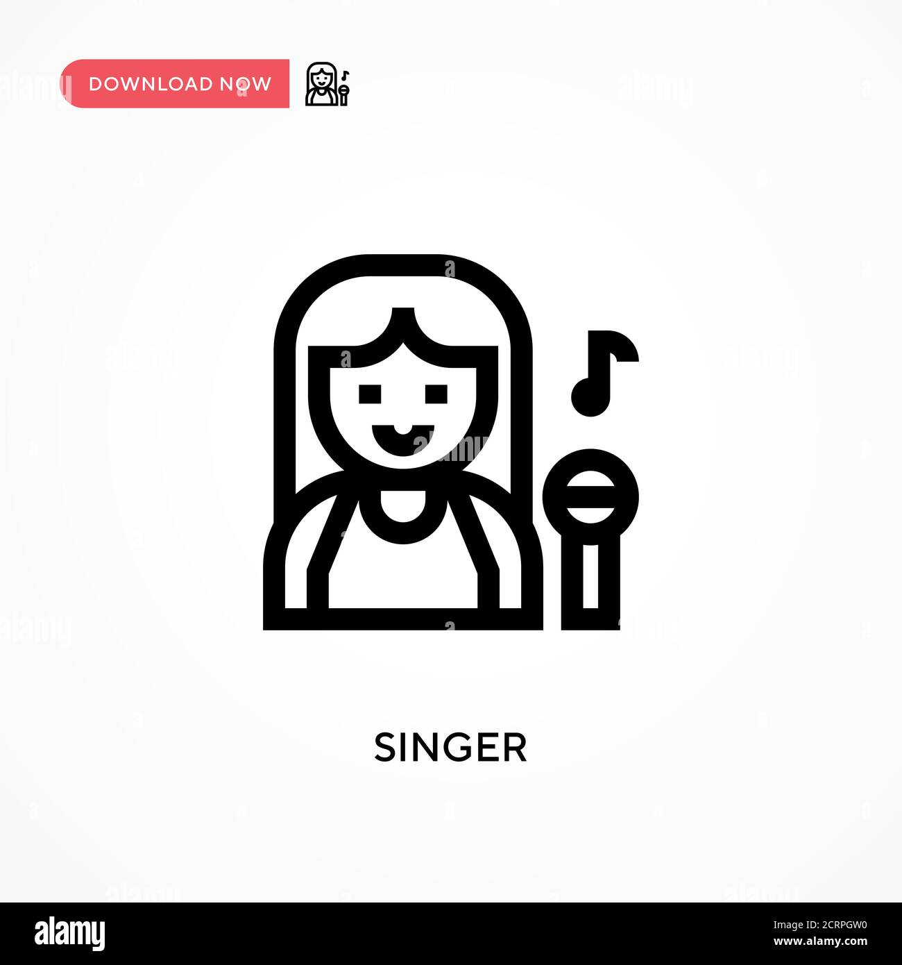 Black Female Vocalist Stock Vector Images - Alamy