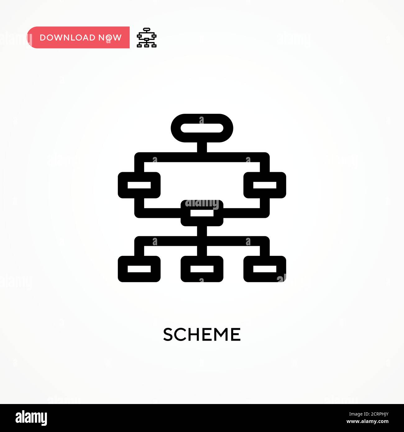Scheme Simple vector icon. Modern, simple flat vector illustration for ...