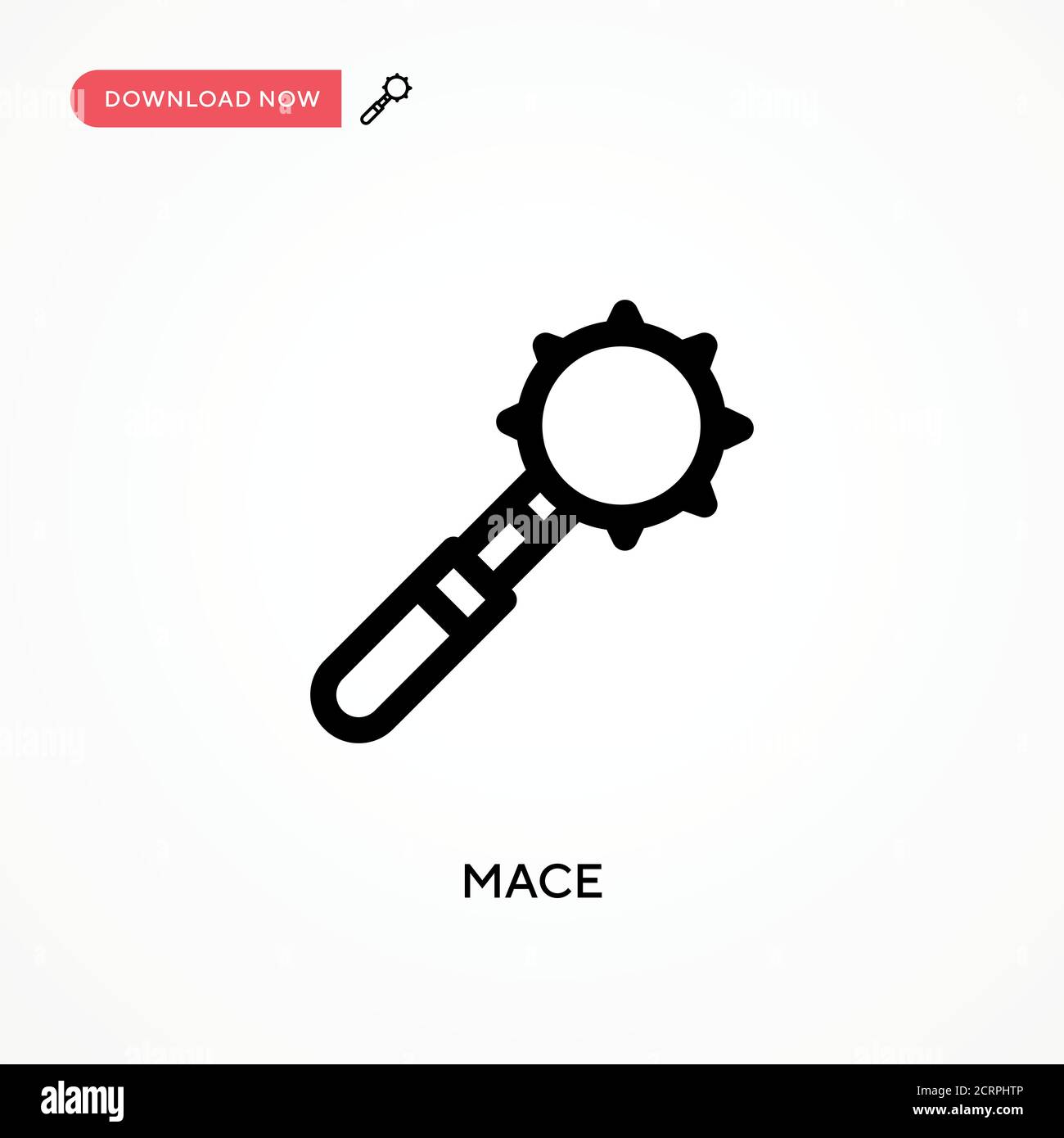 Mace Simple vector icon. Modern, simple flat vector illustration for web site or mobile app ...