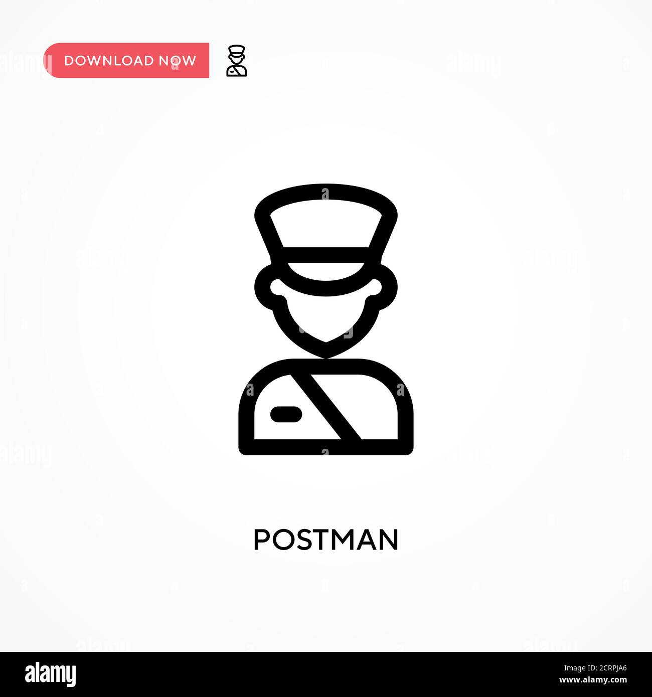 Postman Simple vector icon. Modern, simple flat vector illustration for ...