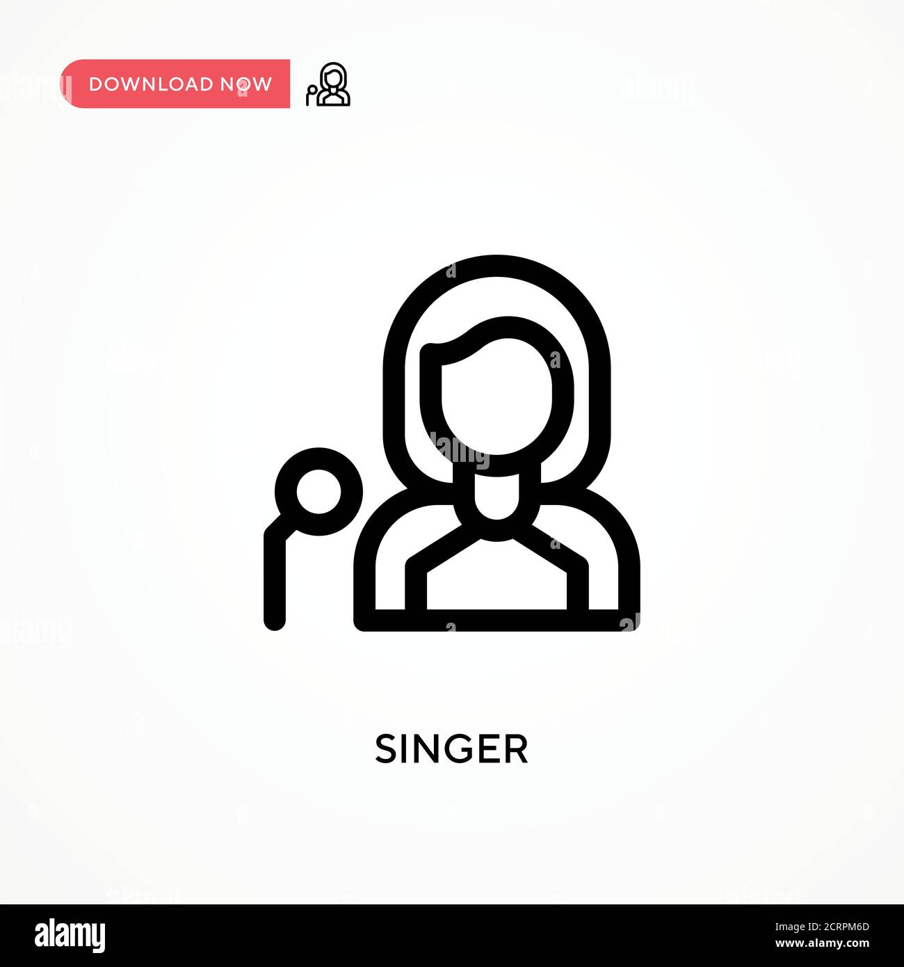 Entertainment female vocalist male vocalist Stock Vector Images - Alamy