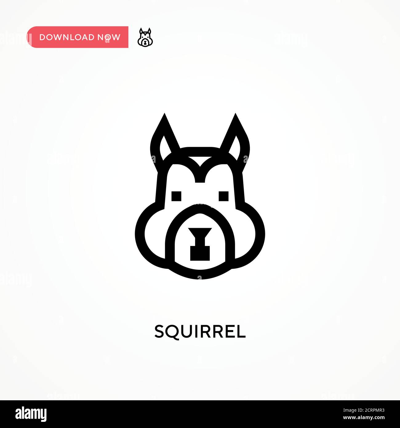 Squirrel Simple vector icon. Modern, simple flat vector illustration ...