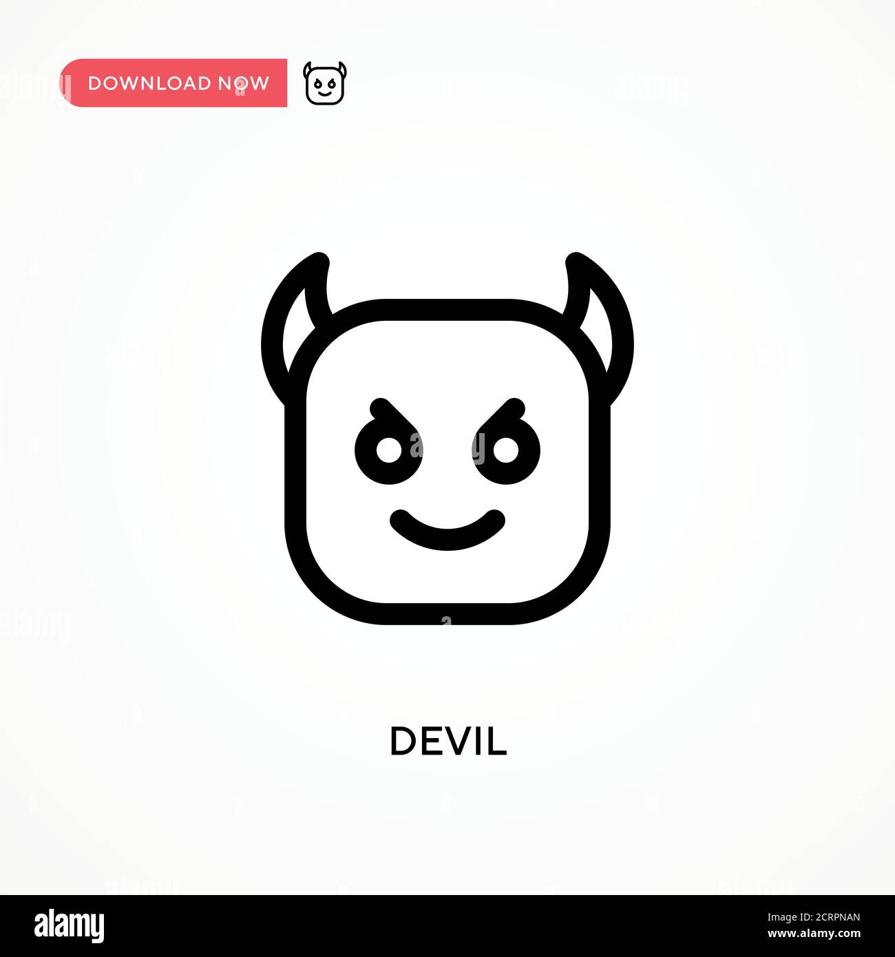 Devil Simple vector icon. Modern, simple flat vector illustration for ...