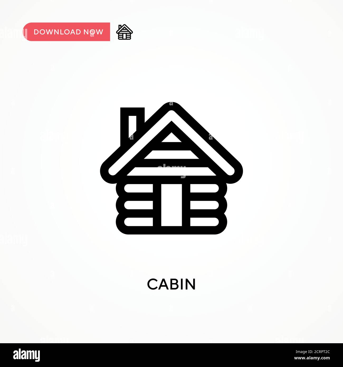 Cabin Simple vector icon. Modern, simple flat vector illustration for ...