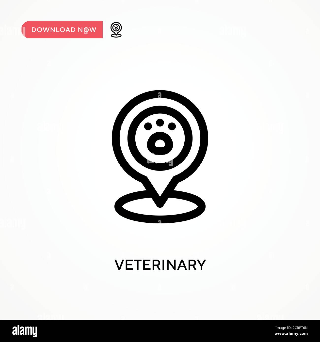 Veterinary Simple vector icon. Modern, simple flat vector illustration ...