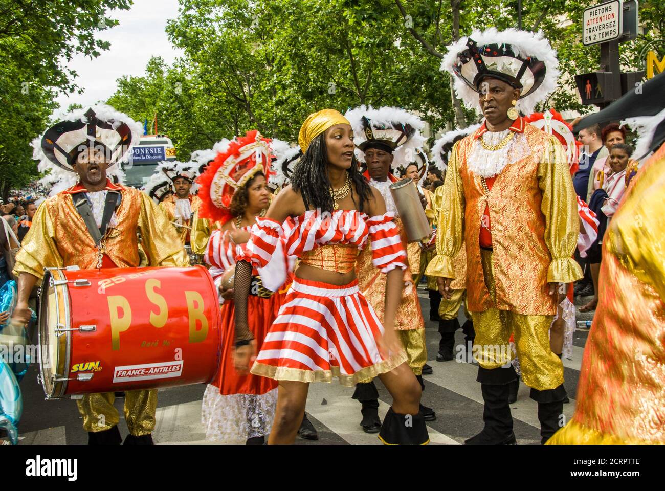 Paris, France, Large Crowd People, front, dancing family france Public ...
