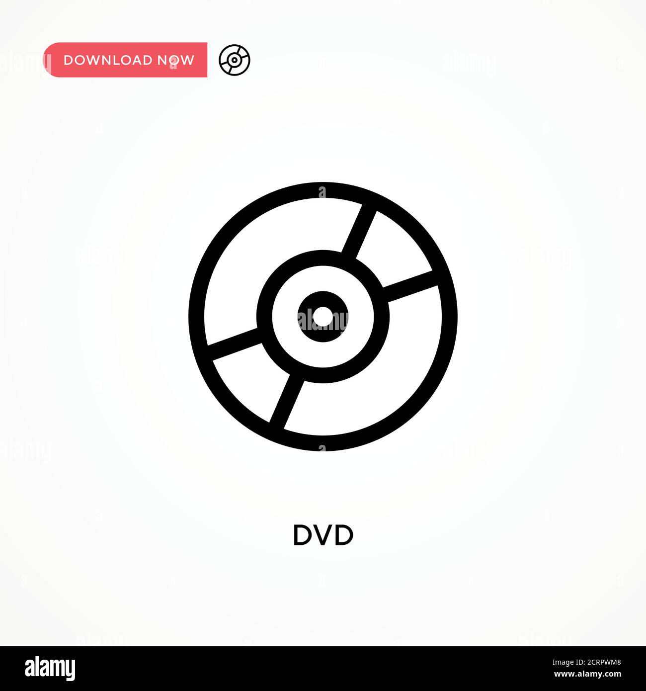 Dvd Simple vector icon. Modern, simple flat vector illustration for web ...