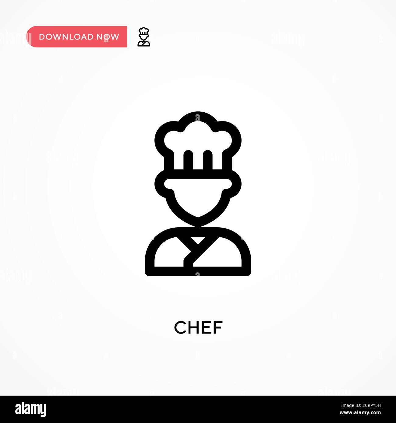 Chef Simple vector icon. Modern, simple flat vector illustration for ...