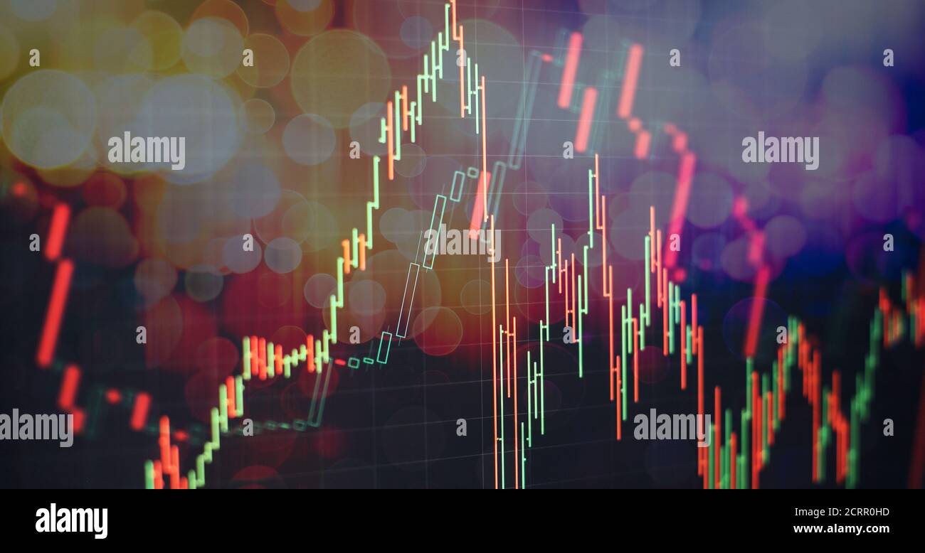 Stock market business graph chart on digital screen. Stock prices chart ... Stock market business graph chart on digital screen. Stock prices chart ...