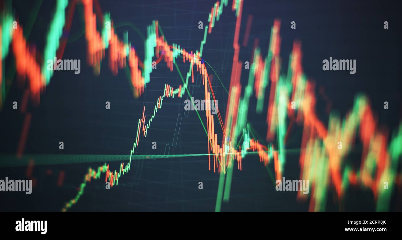 Stock market business graph chart on digital screen. Stock prices chart ... Stock market business graph chart on digital screen. Stock prices chart ...