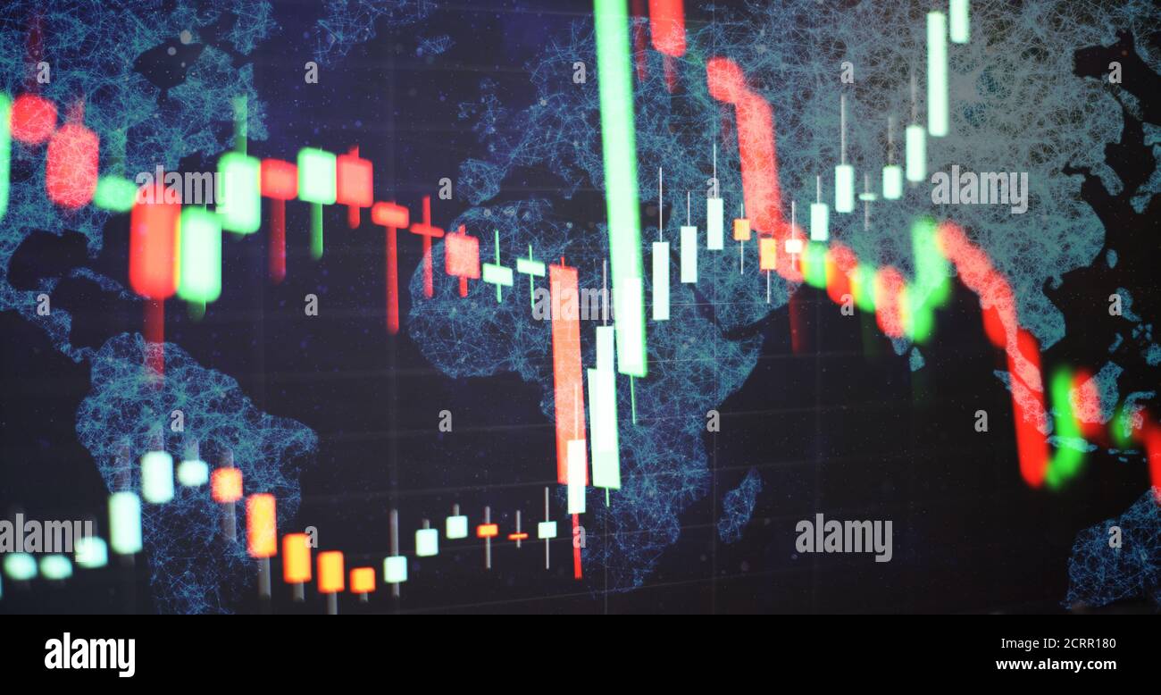 Economy trends background for business idea and all art work design ...