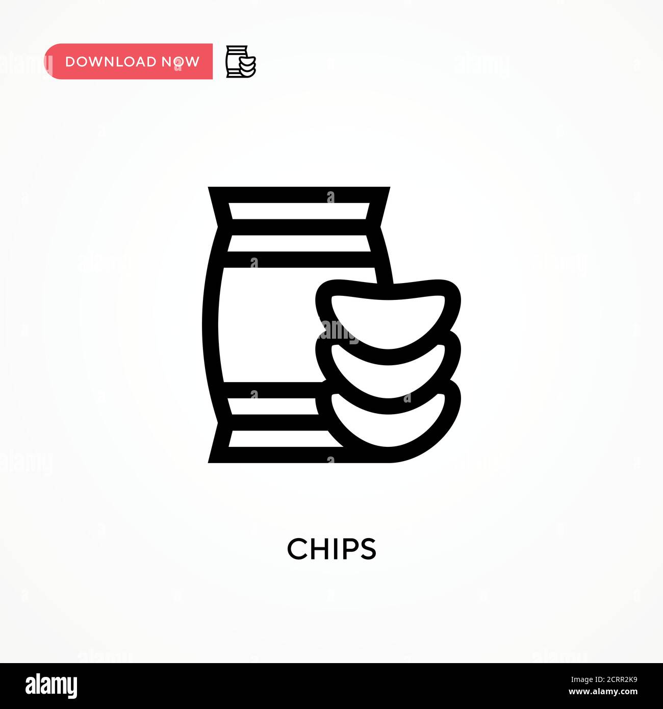 Potato and stack of chips Stock Vector Images - Alamy