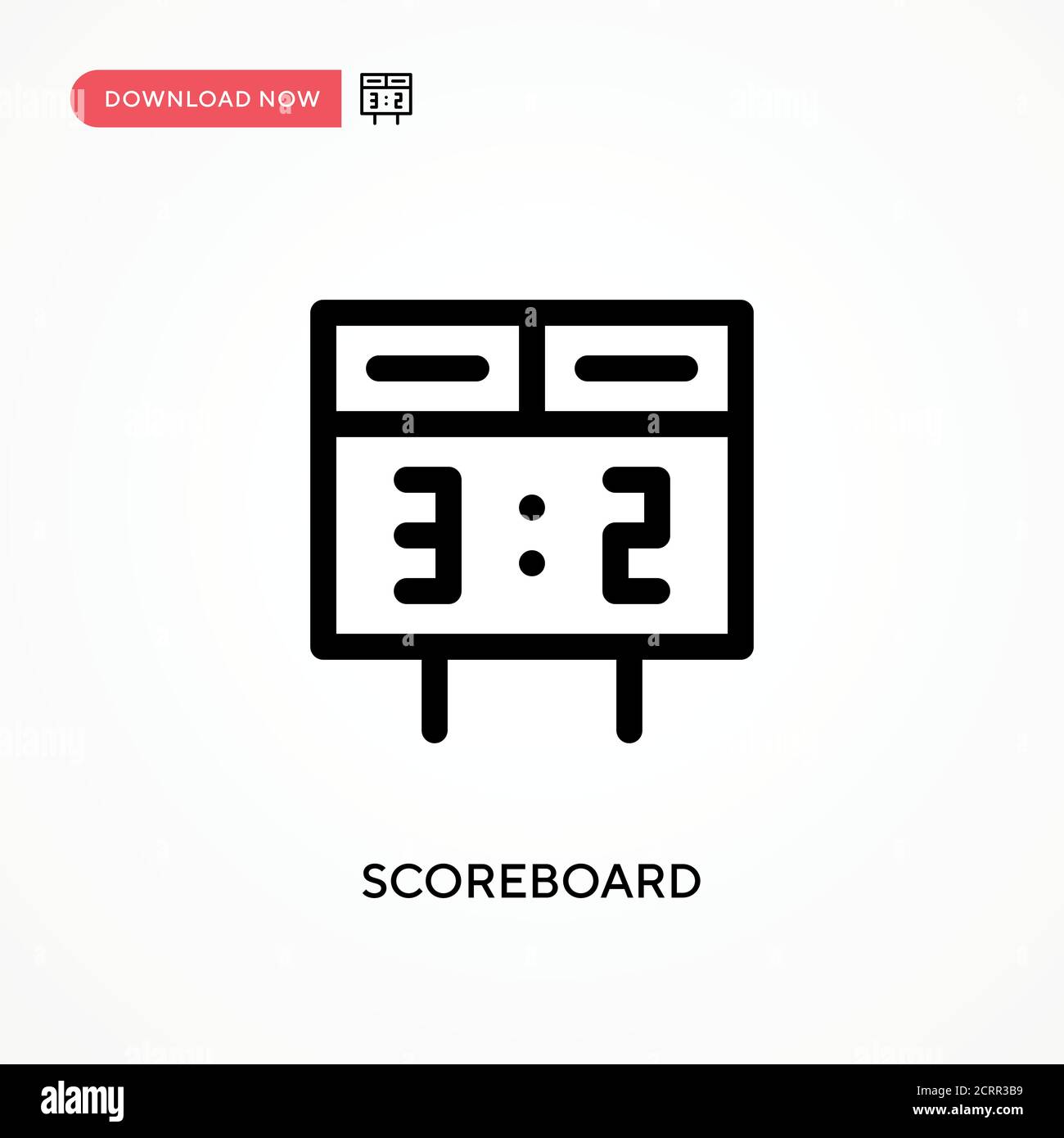 Scoreboard Simple vector icon. Modern, simple flat vector illustration for web site or mobile ...