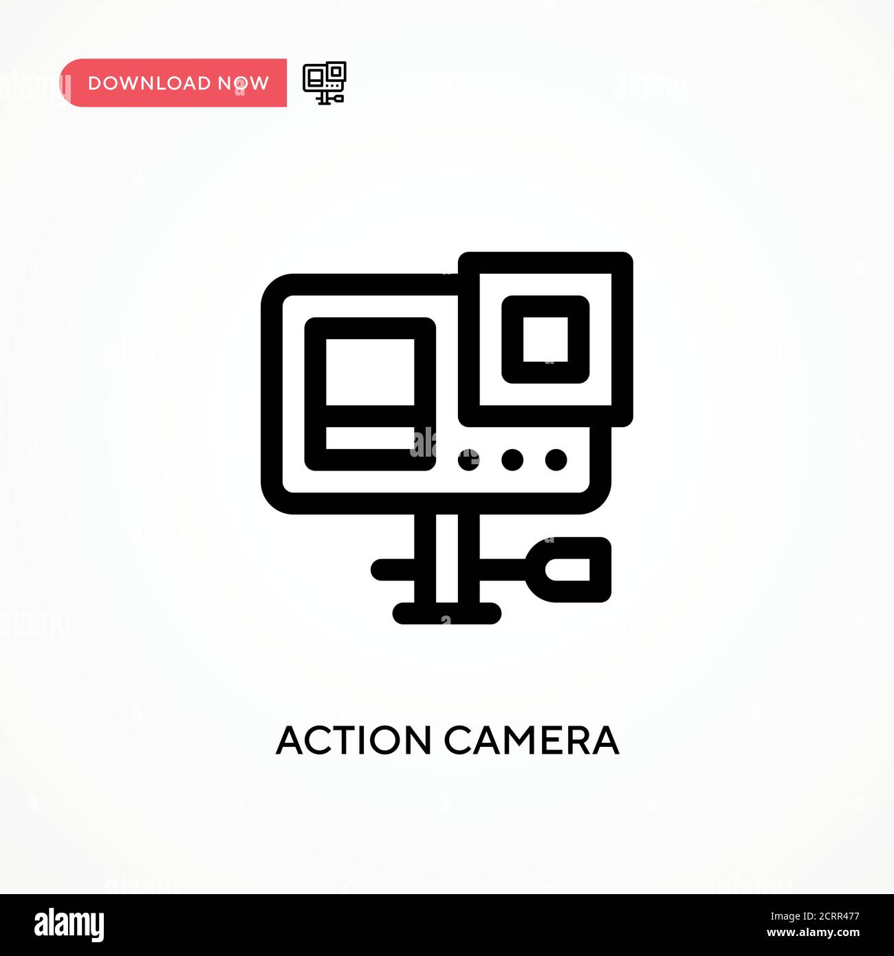 Action camera Simple vector icon. Modern, simple flat vector ...