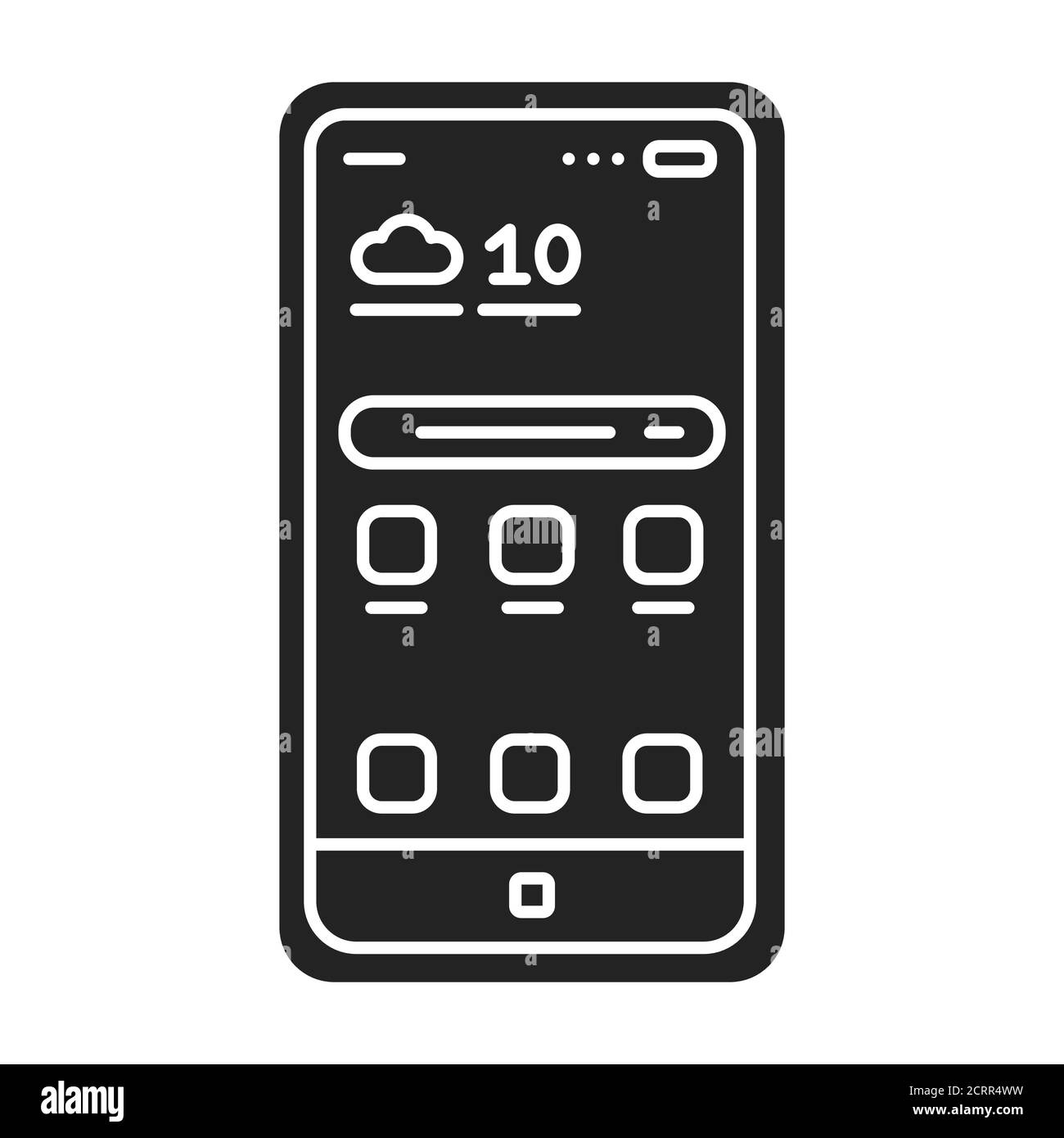 Mobile device color line icon. Pictogram for web page, mobile app ...