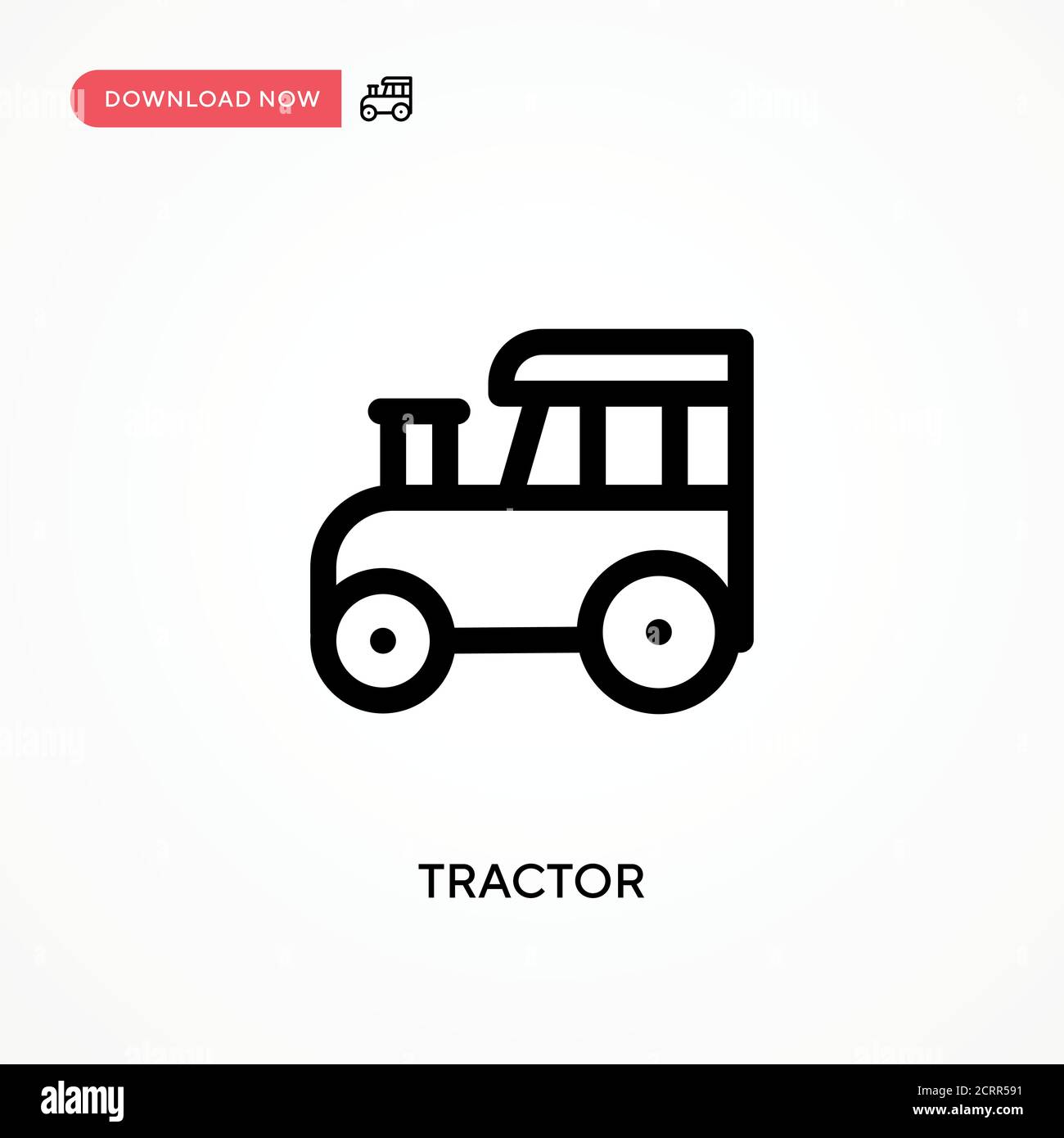 Tractor Simple vector icon. Modern, simple flat vector illustration for ...