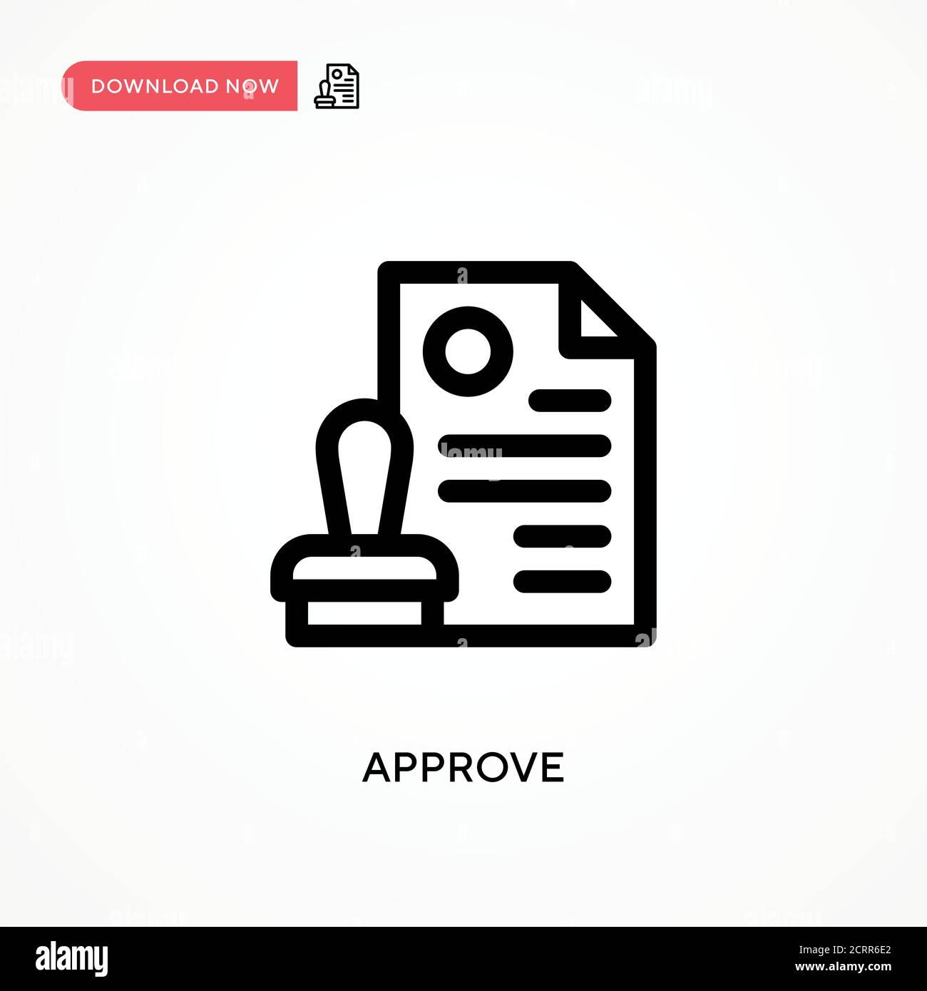 Approve Simple vector icon. Modern, simple flat vector illustration for ... Approve Simple vector icon. Modern, simple flat vector illustration for ...