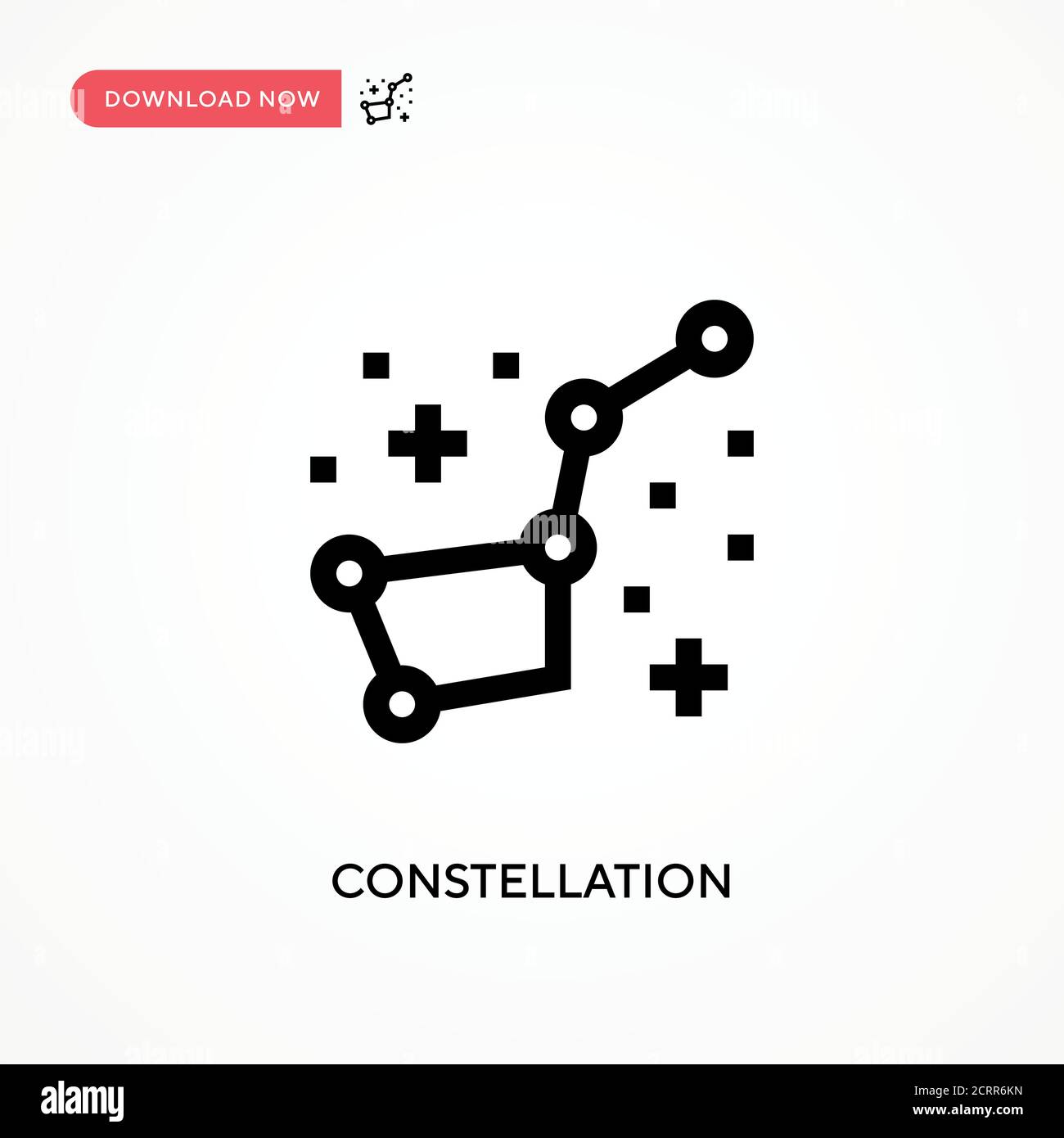 Constellation Simple vector icon. Modern, simple flat vector ...