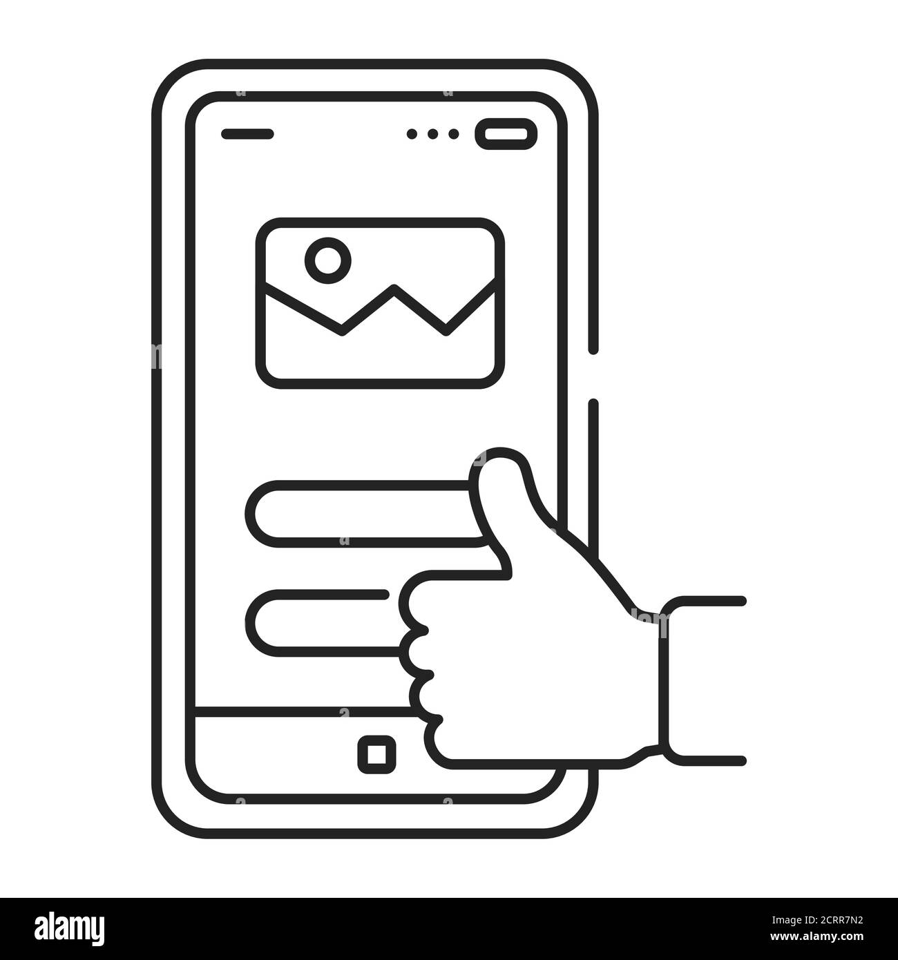 User experience black line icon. Pictogram for web page, mobile app ...