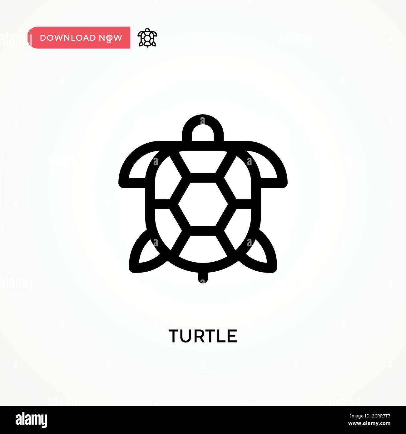 Turtle Simple vector icon. Modern, simple flat vector illustration for ...