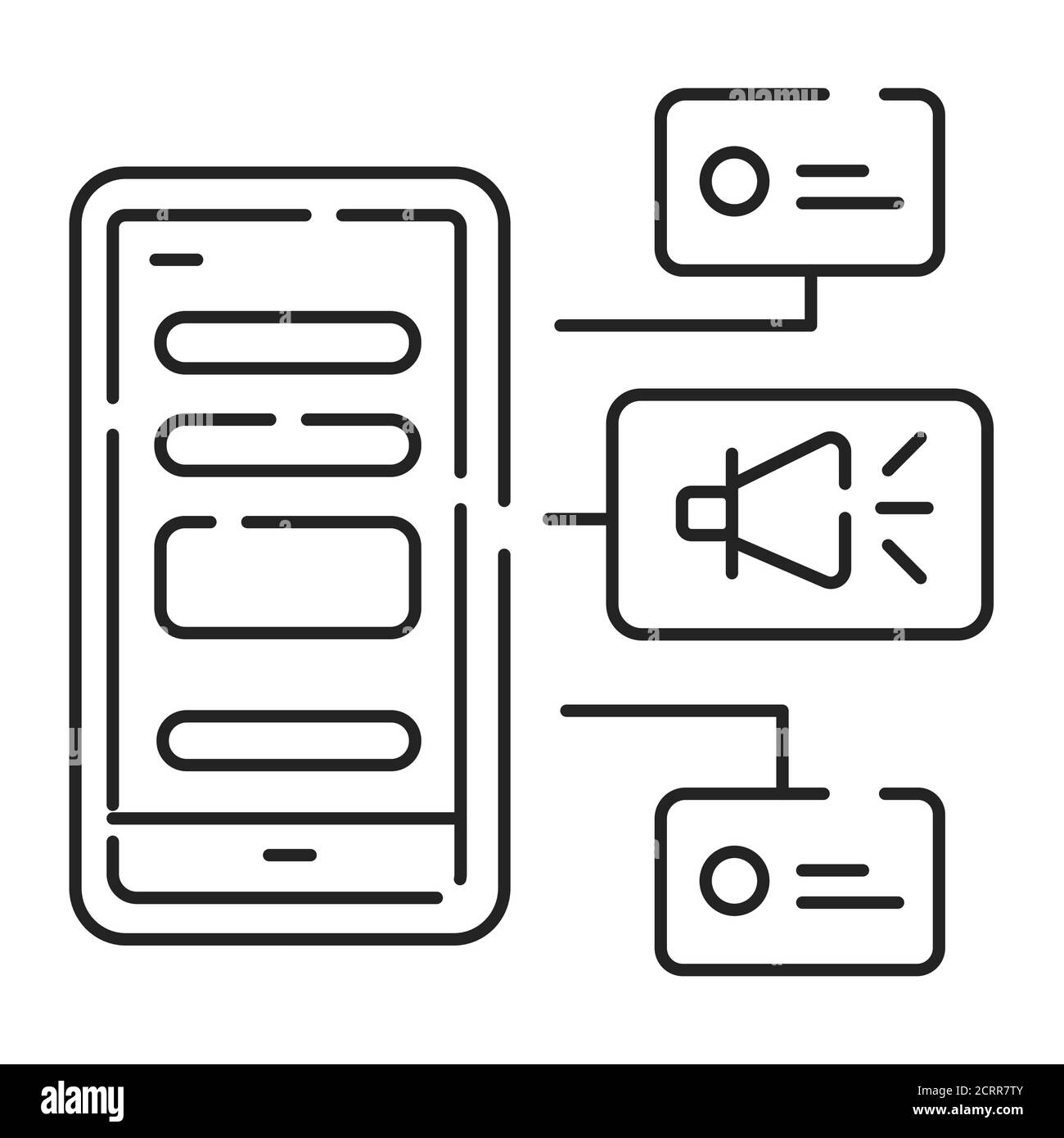 Notification Configuration Black Line Icon Adding Push Notification Settings You Can Turn App