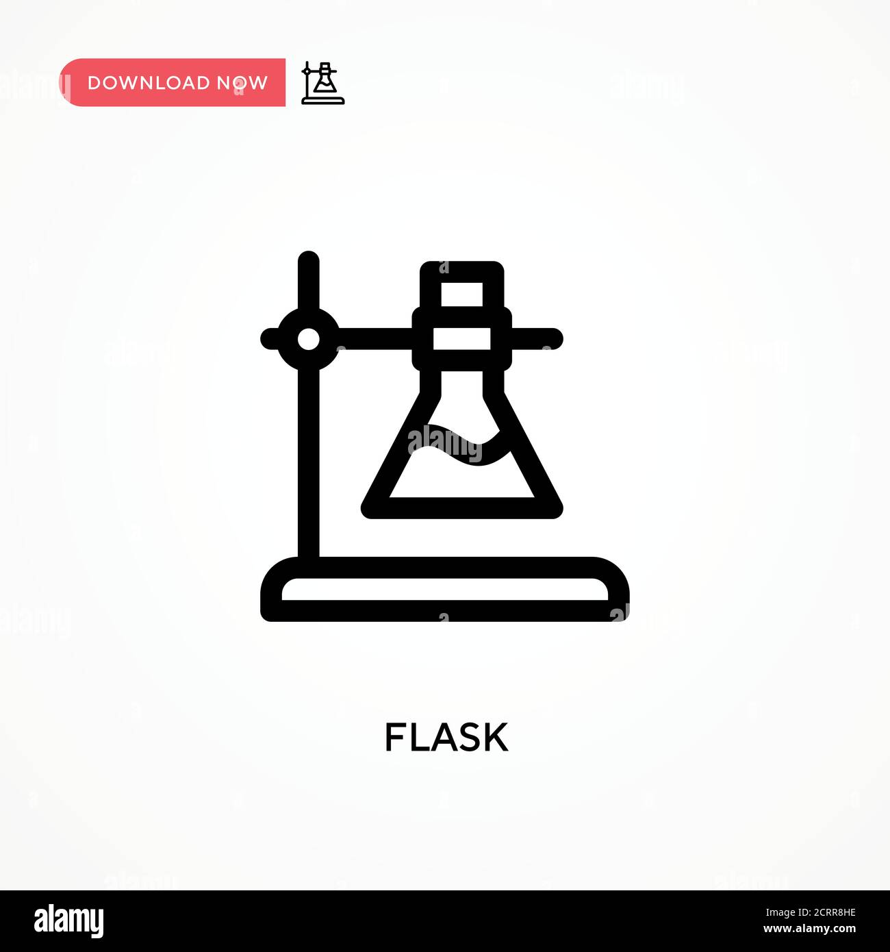 Flask Simple vector icon. Modern, simple flat vector illustration for ...