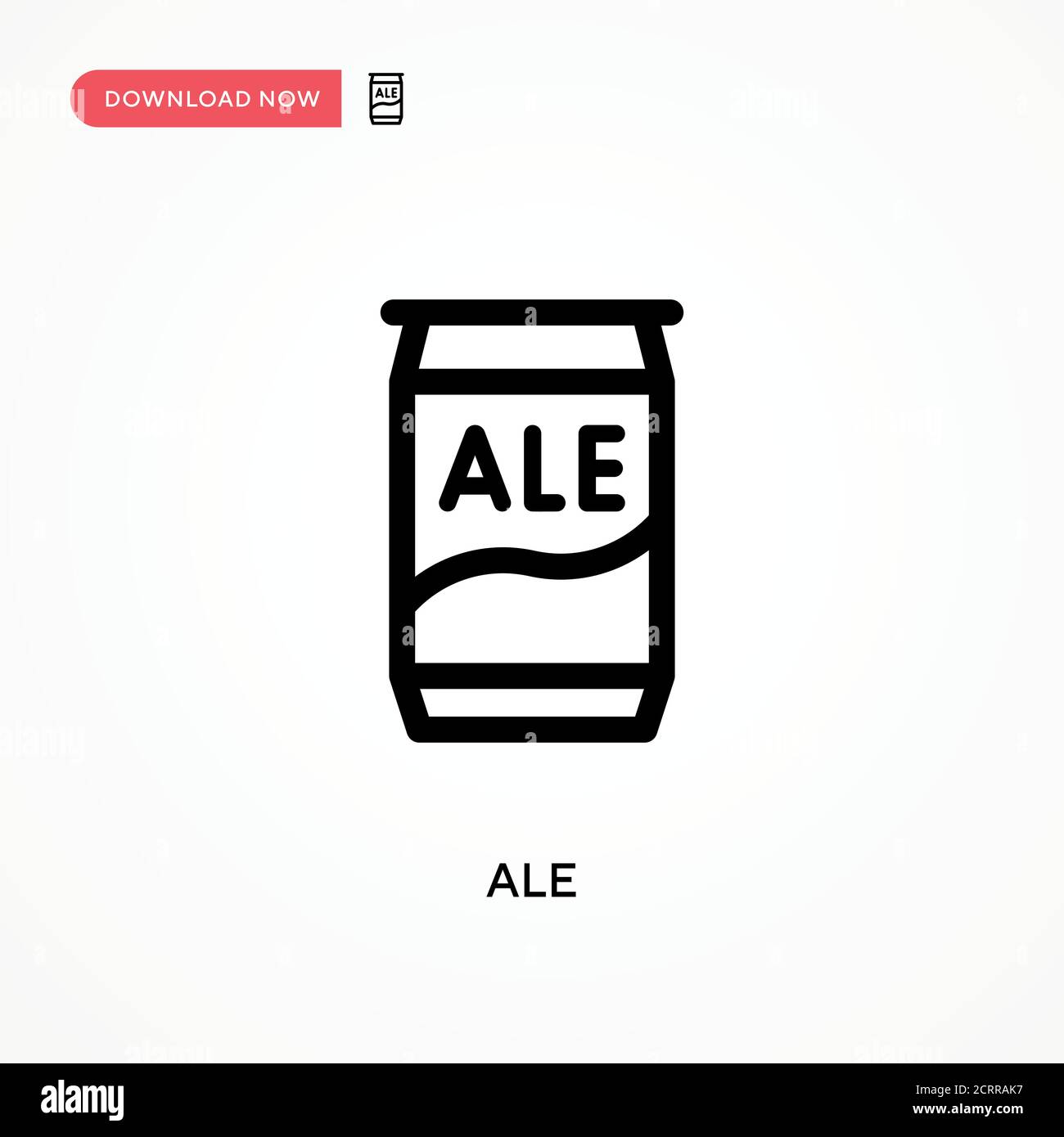 Ale Simple vector icon. Modern, simple flat vector illustration for web ...