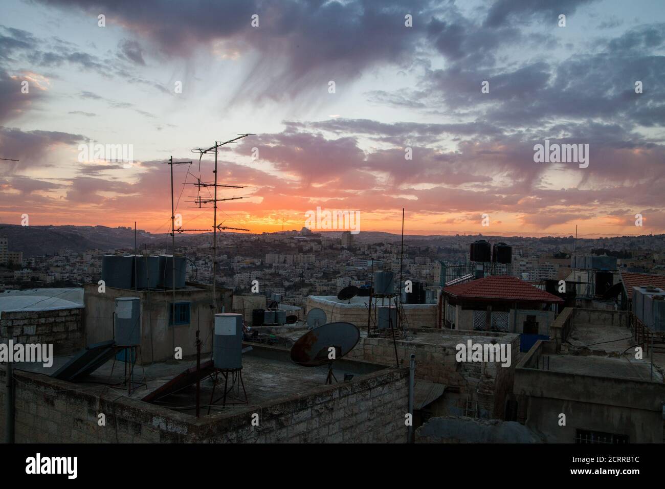 Bethlehem view from rooftop - Palestine - a magic land Stock Photo - Alamy