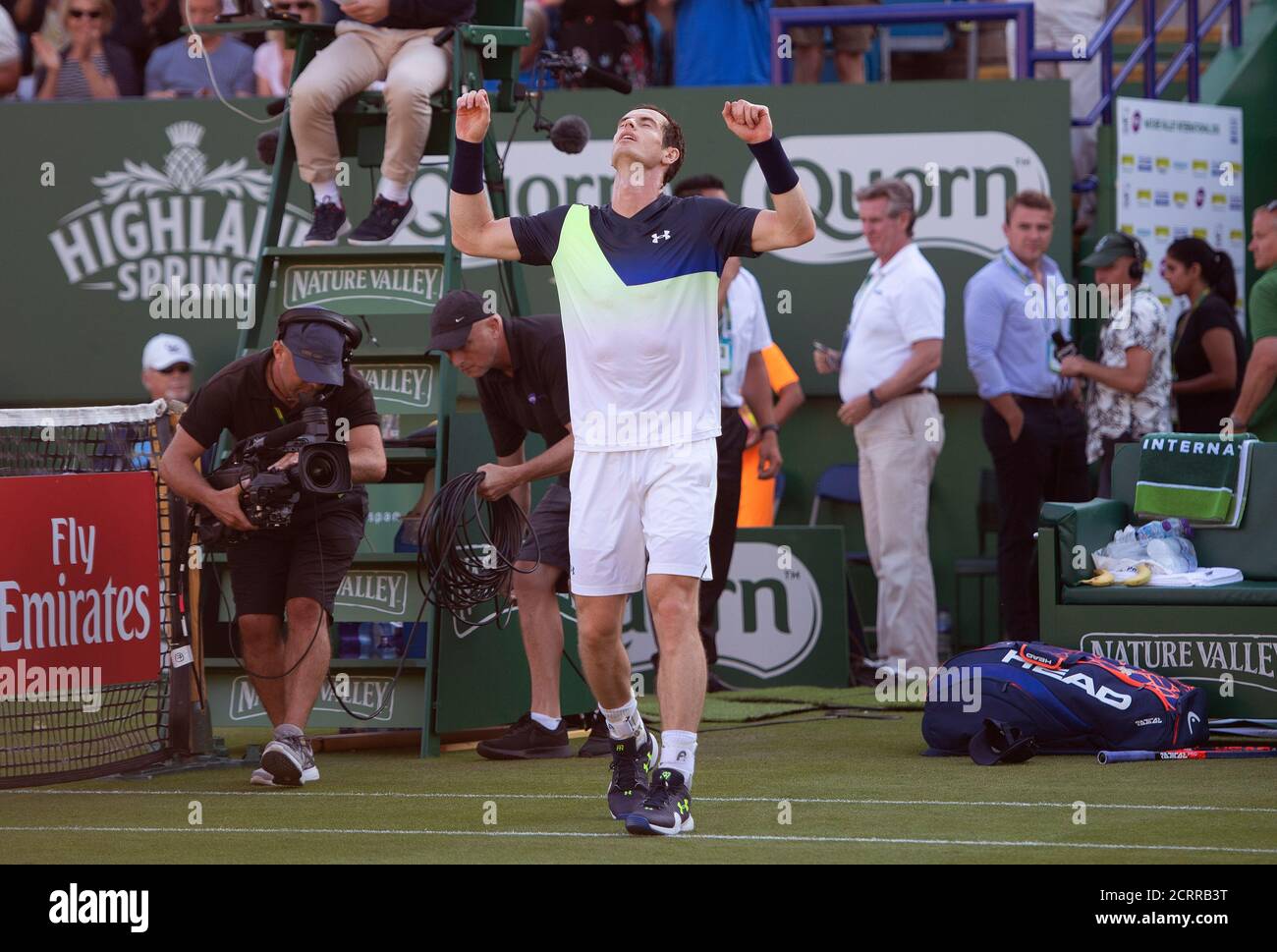 Andy Murray in action. Andy Murray v Stan Wawrinka Mens First Round ...