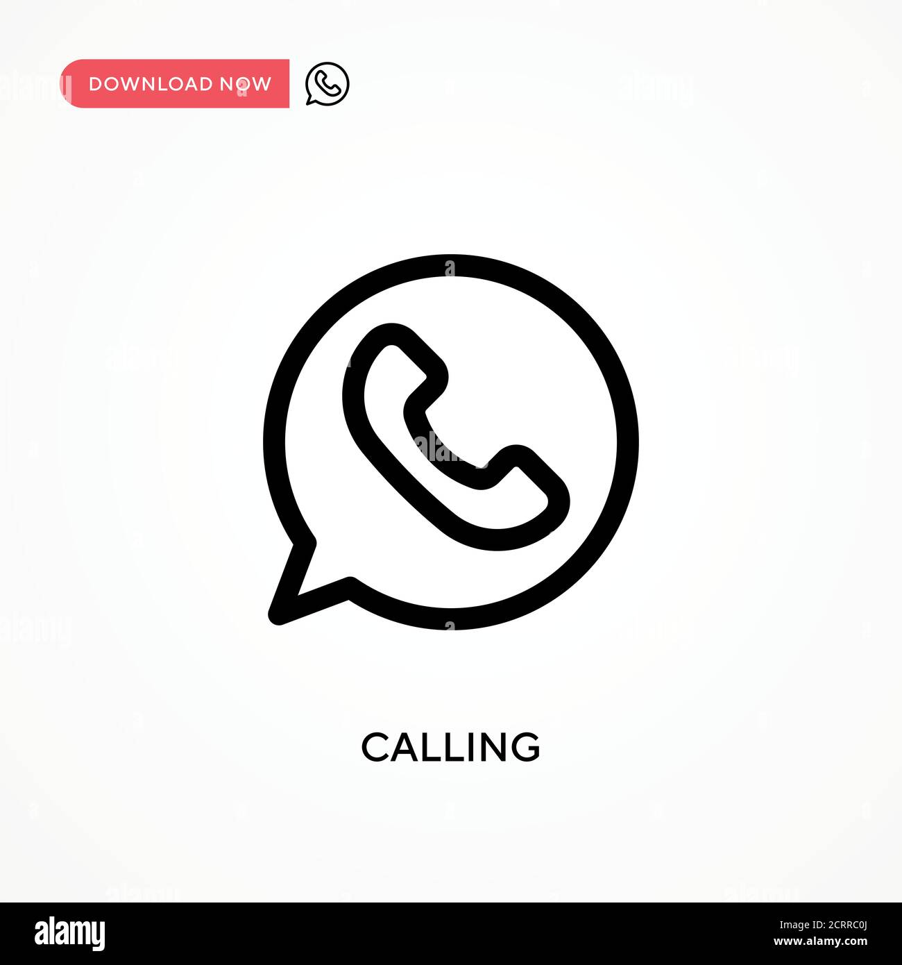 Calling Simple vector icon. Modern, simple flat vector illustration for ...