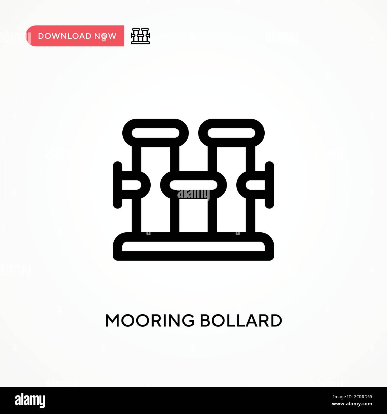 Old rusty mooring bollard Stock Vector Images - Alamy