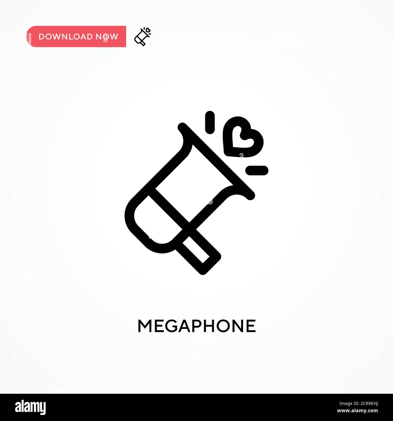 Megaphone Simple vector icon. Modern, simple flat vector illustration ...