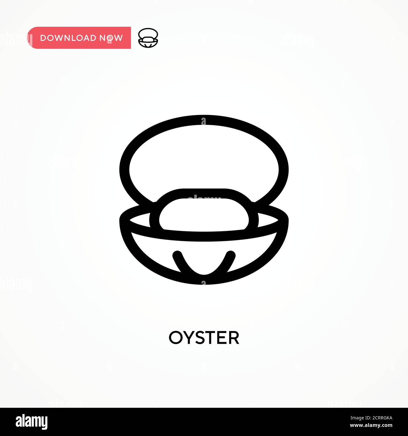 Half shell oysters Stock Vector Images - Alamy