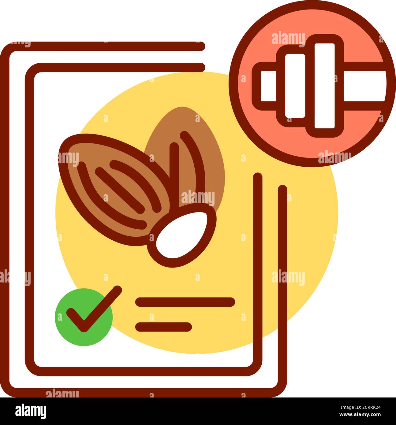 Targeted color line icon. Something that is interesting among certain ...