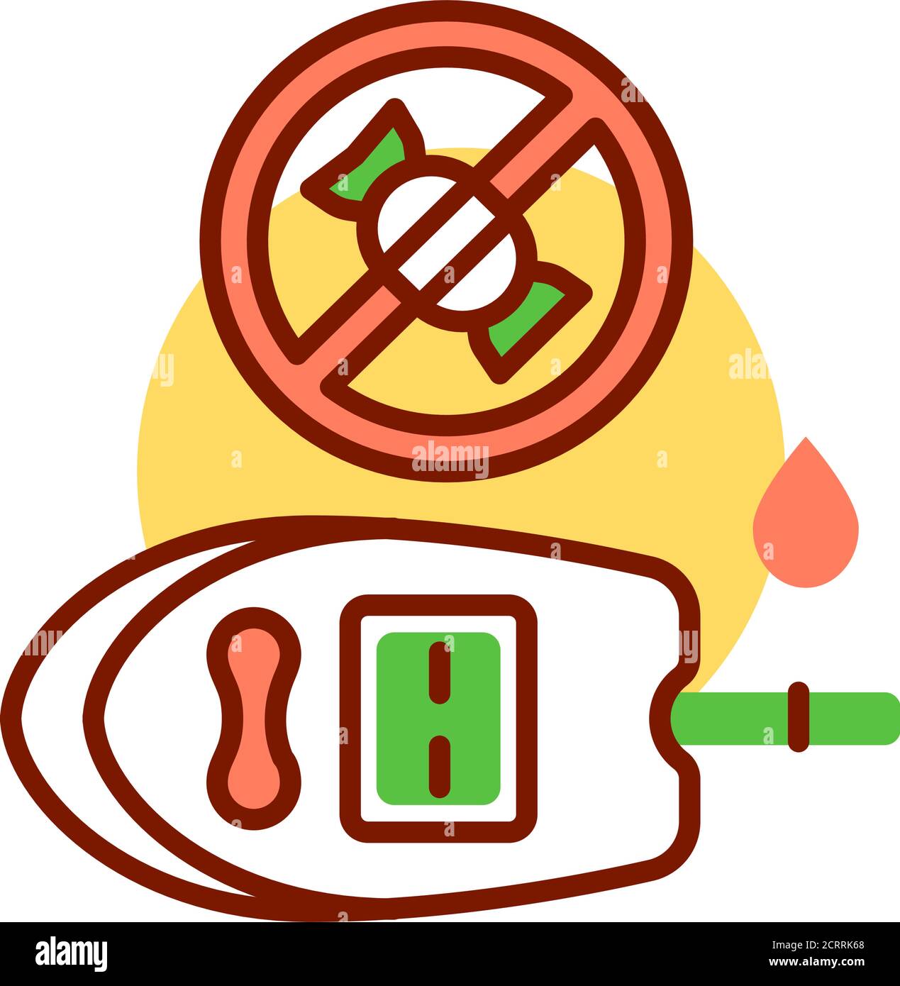 Ketogenic diets for diabetic color line icon. High-fat, moderate ...