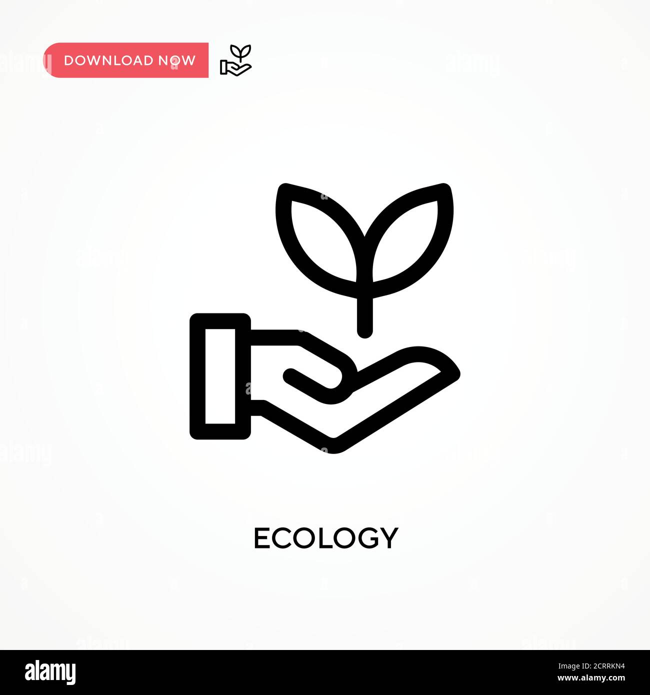 Ecology Simple vector icon. Modern, simple flat vector illustration for ...