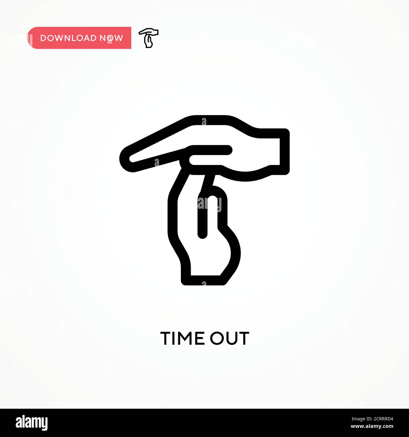 Time out Simple vector icon. Modern, simple flat vector illustration ...