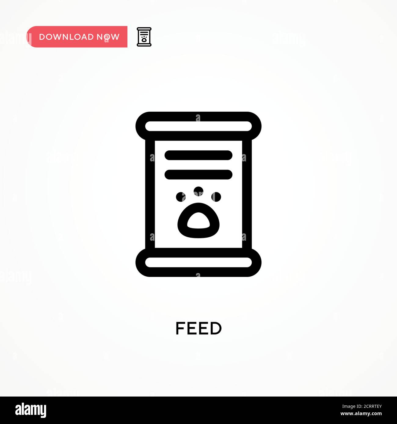 Feed Simple vector icon. Modern, simple flat vector illustration for ...