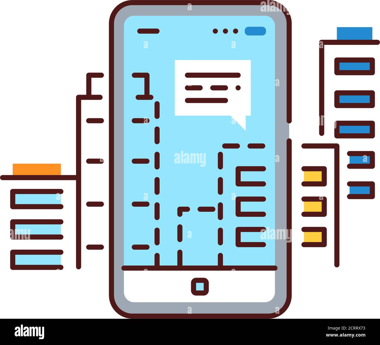 Ar navigation app Stock Vector Images - Alamy