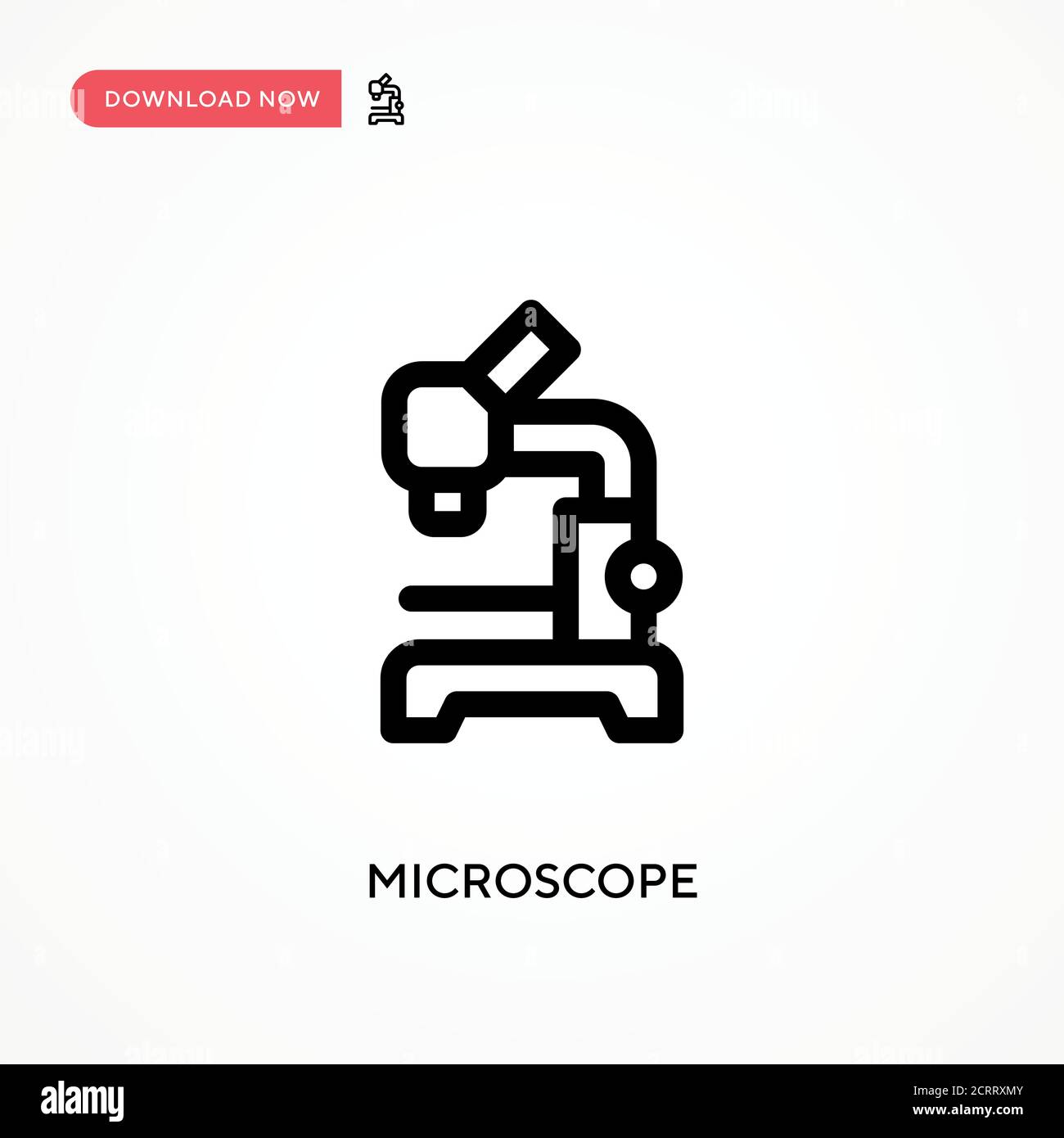 Microscope Simple vector icon. Modern, simple flat vector illustration ...