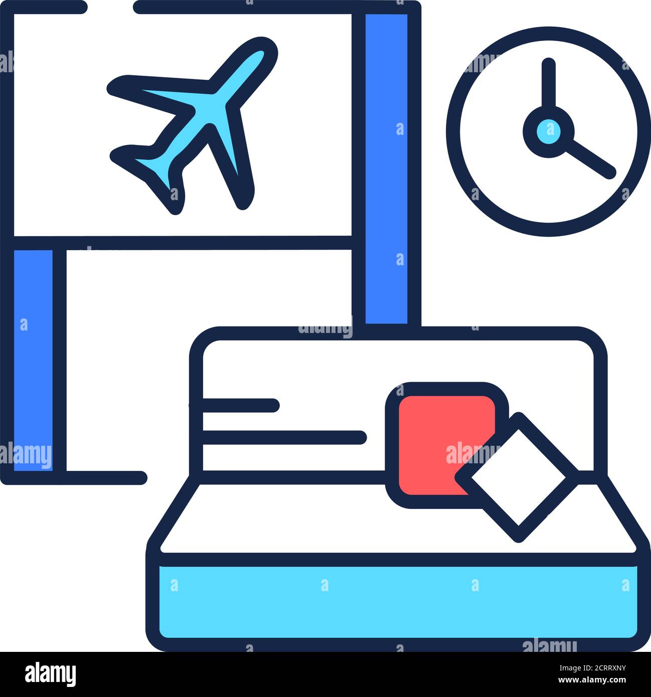 Airport flight arrival screen Stock Vector Images - Alamy