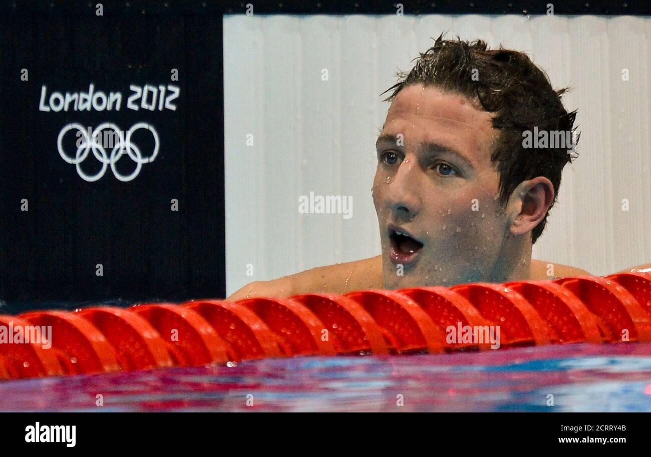 Michael jamieson during the mens 200m breaststroke heats hi-res stock ...