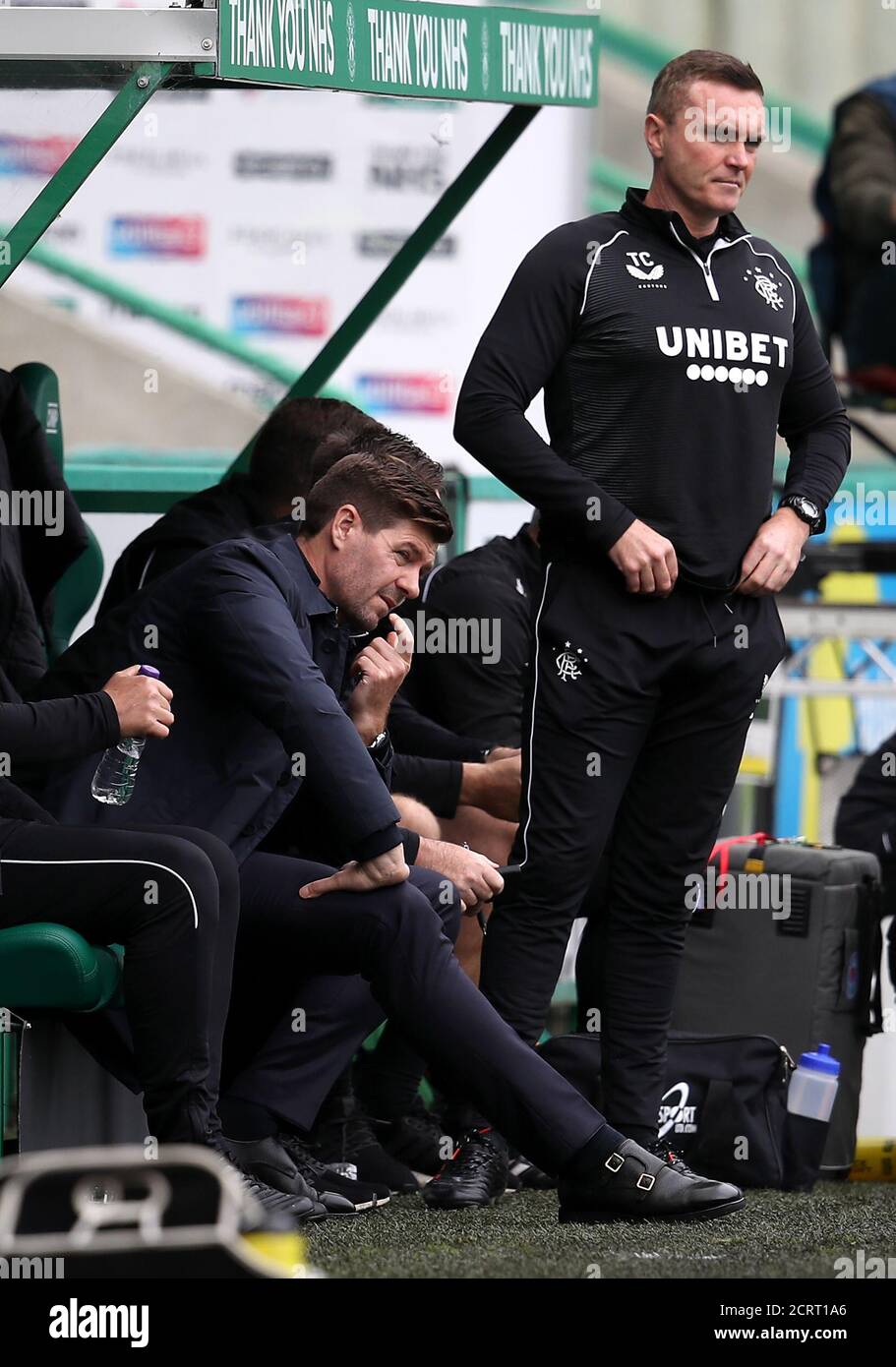 Technical coach tom culshaw appear frustrated hi-res stock photography ...