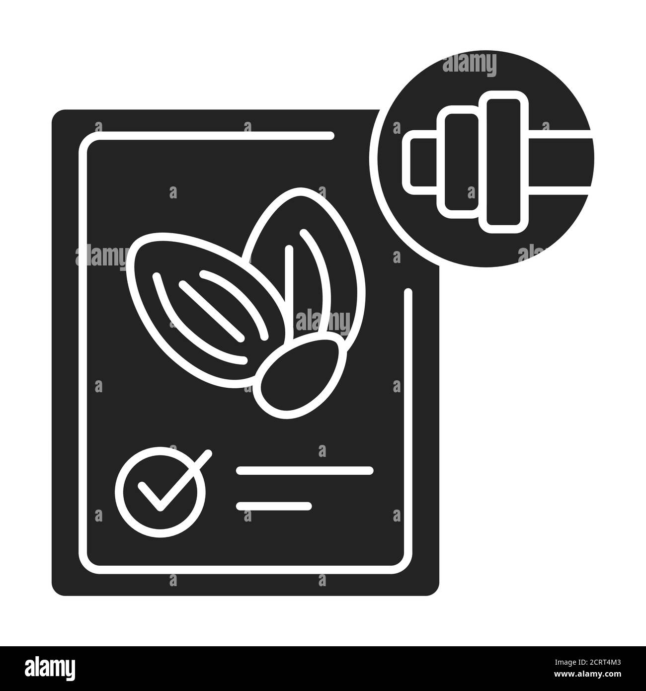 Targeted black glyph icon. Something that is interesting among certain ...