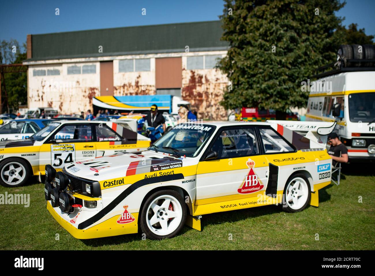 An Audi Quattro rally car on display, during The Classic Car Drive In ...