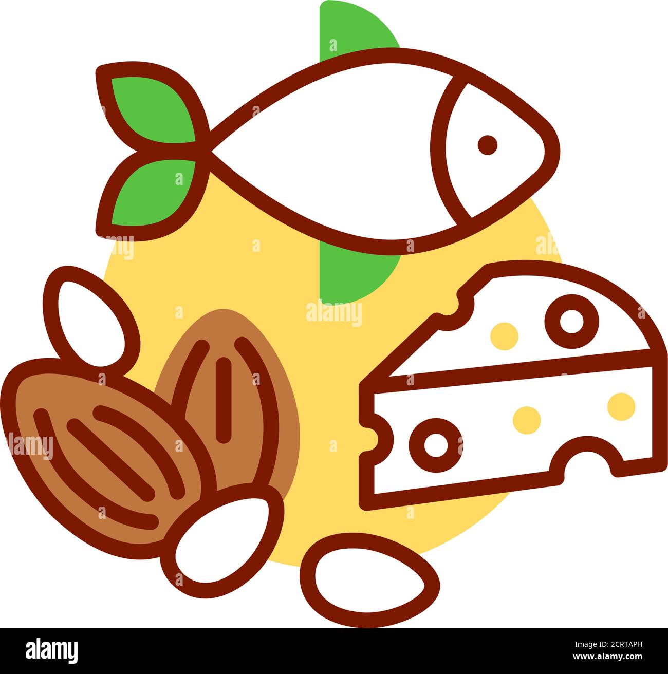 Ketogenic diet color line icon. Very low-carb, high-fat diet. Pictogram ...