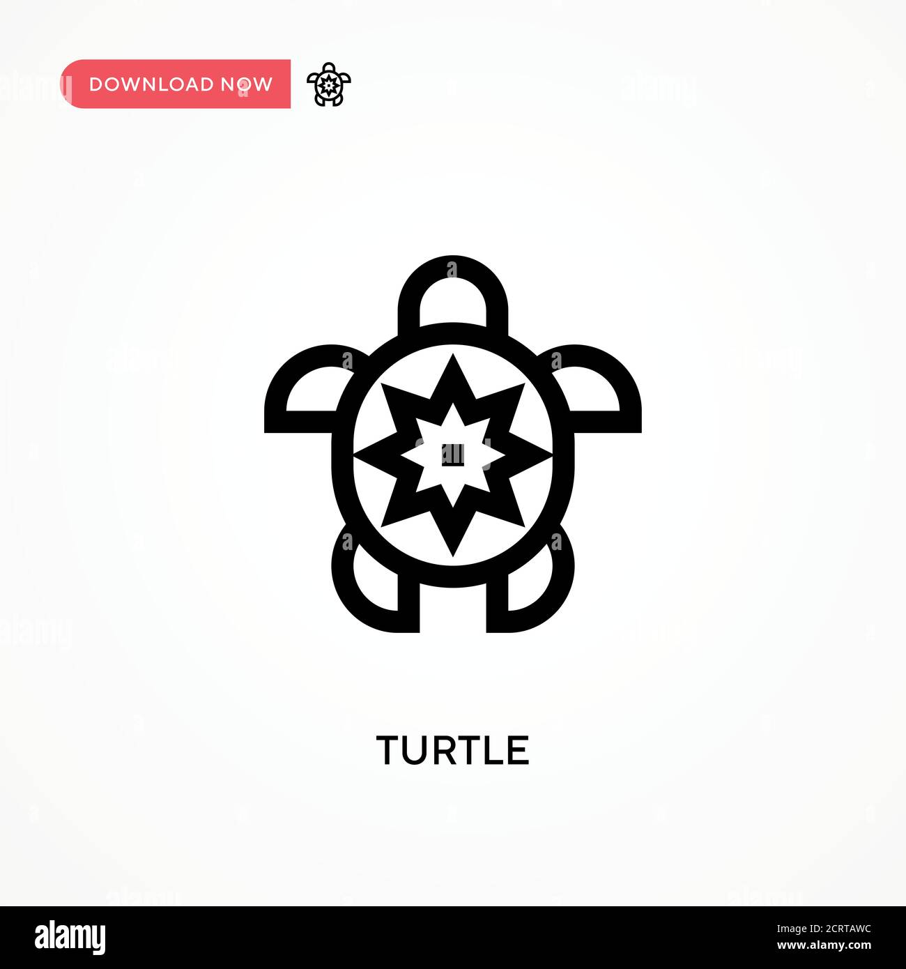 Turtle Simple vector icon. Modern, simple flat vector illustration for ...