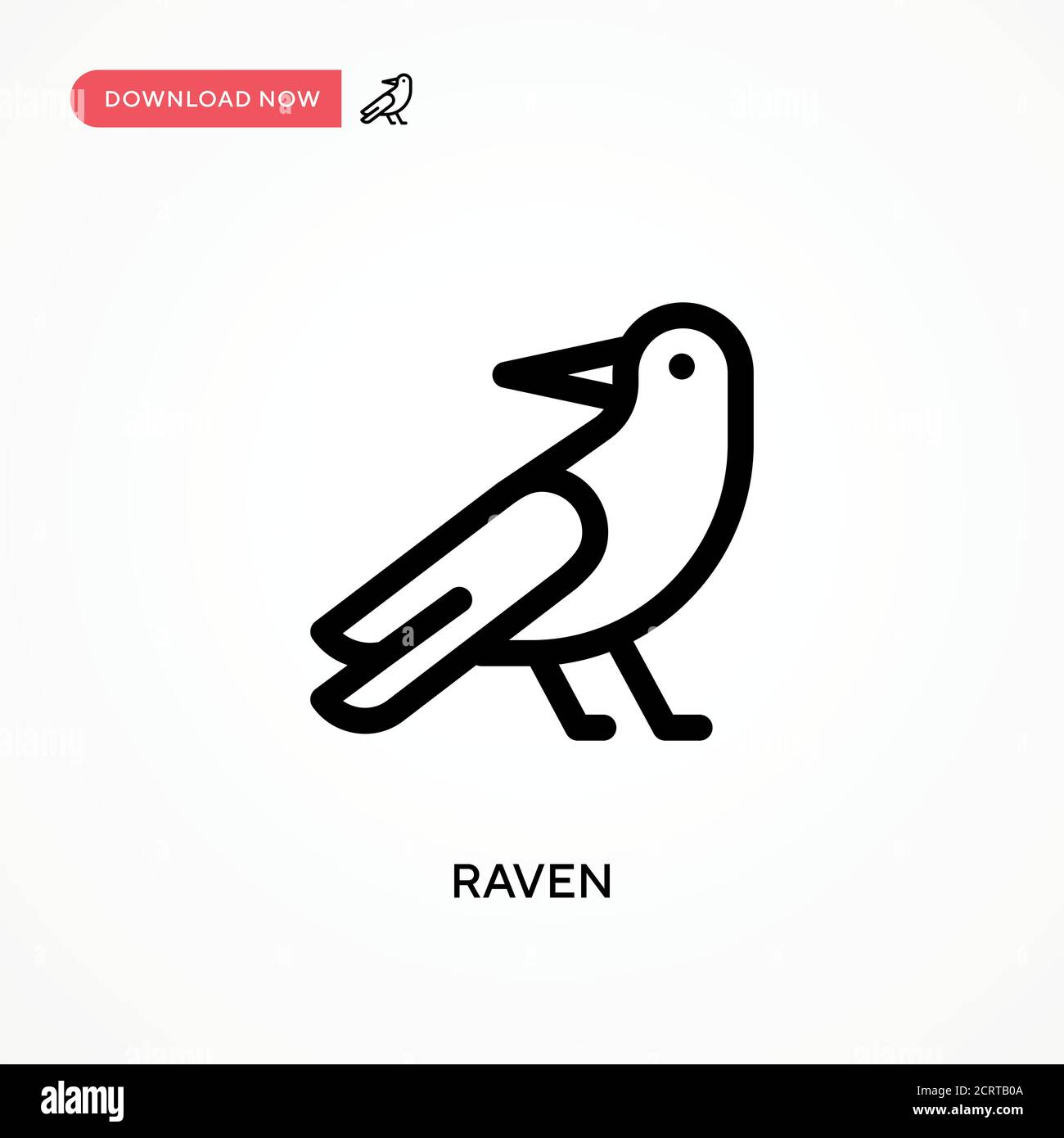 Crow portrait Stock Vector Images - Alamy