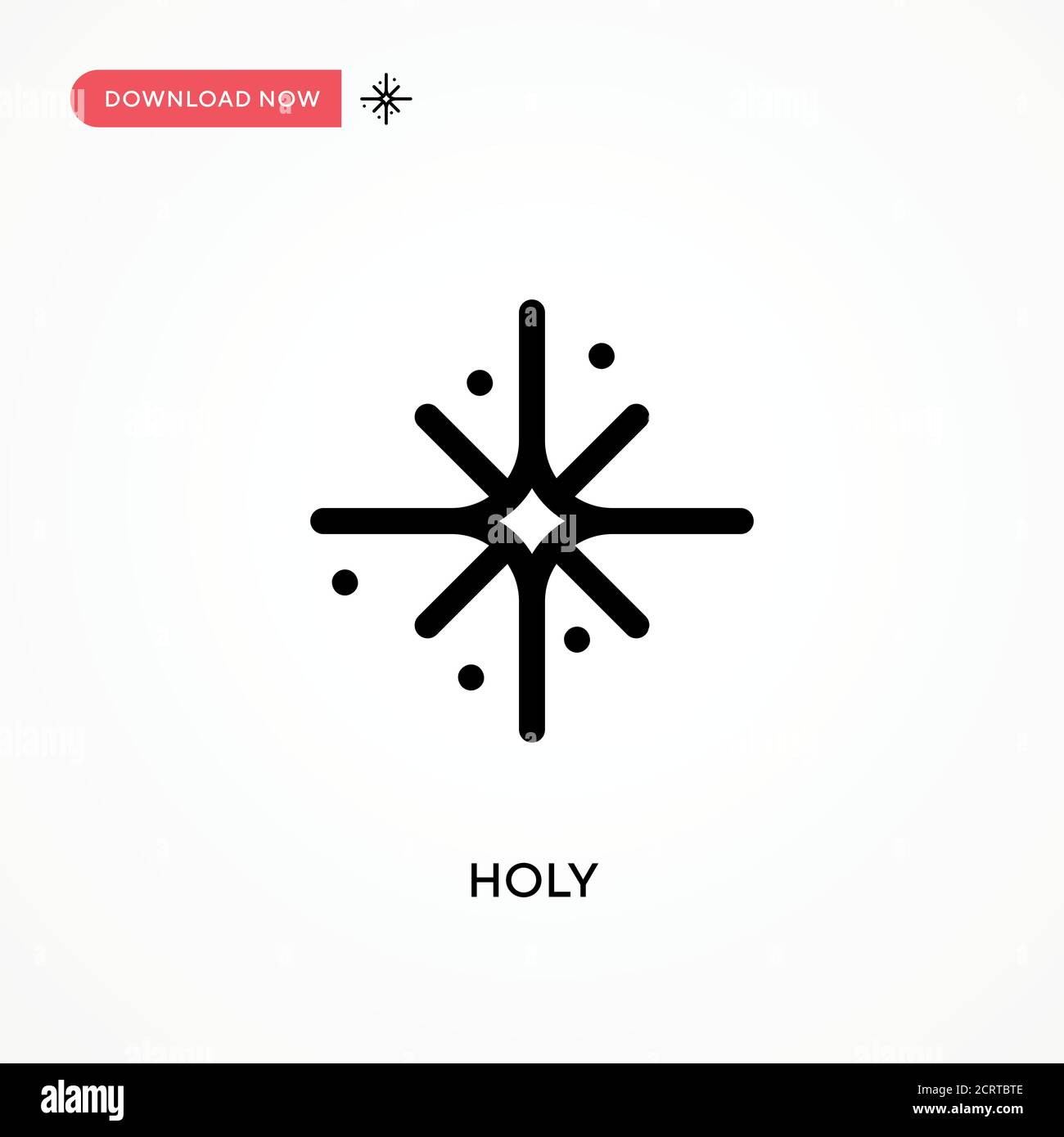 Holy Simple vector icon. Modern, simple flat vector illustration for ...